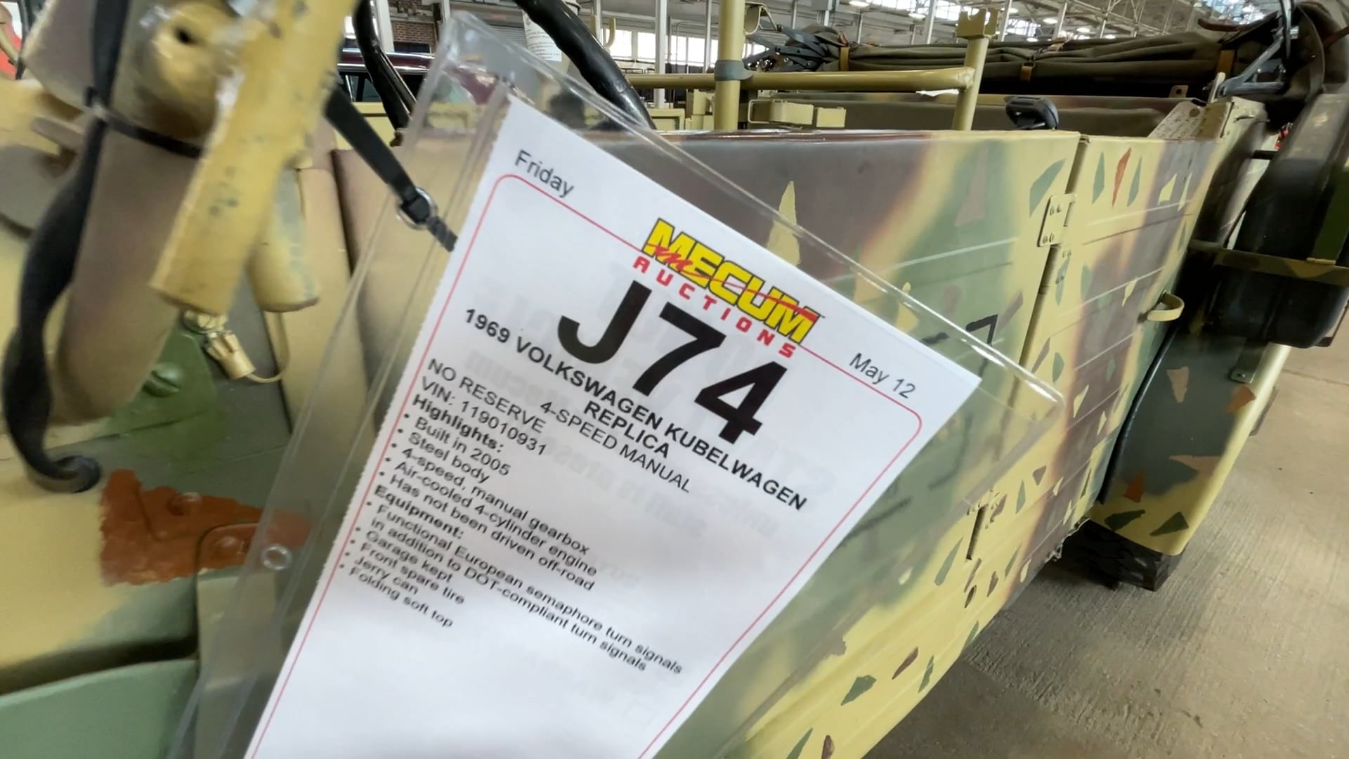 J74 - 1969 Volkswagen Kubelwagen Replica on Vimeo