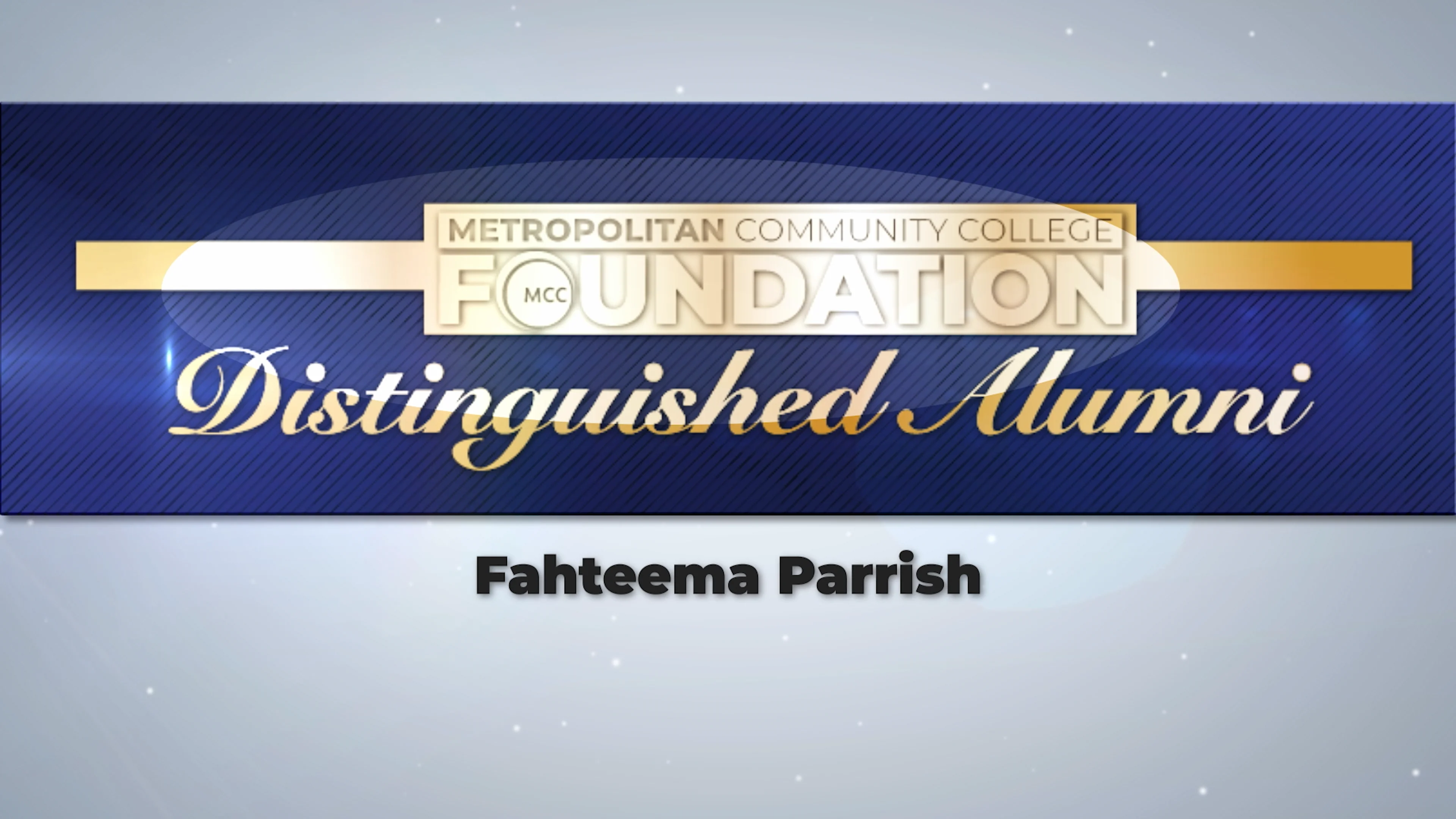 MCC - Distinguished Alumni - Fahteema Parrish