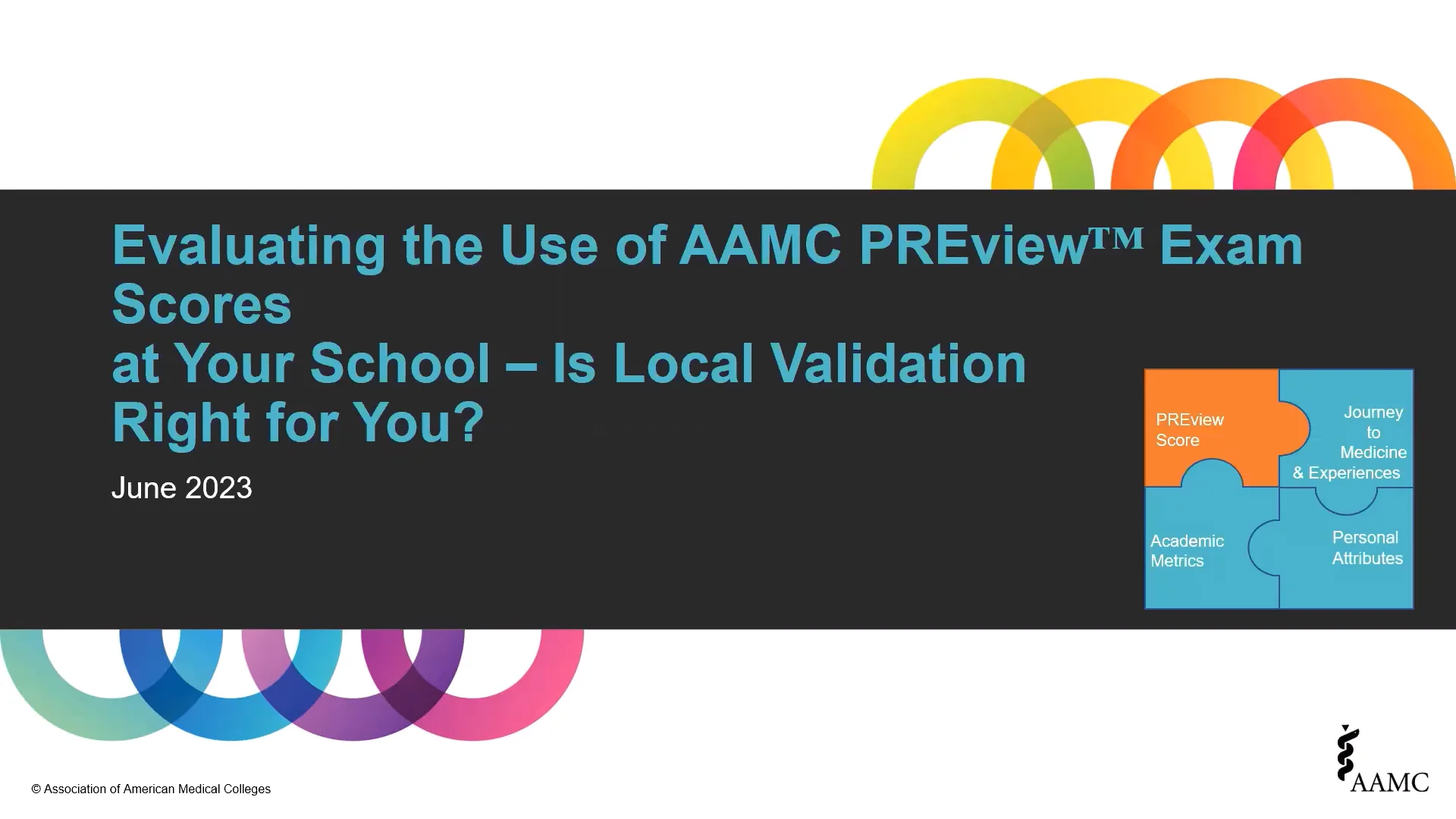 Evaluating the Use of AAMC PREview™ Scores at Your School – Is Local ...