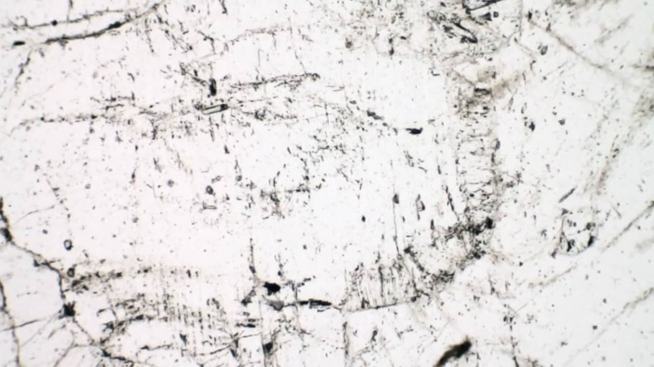 plagioclase (andesine) in thin section FKM-425 PPL on Vimeo