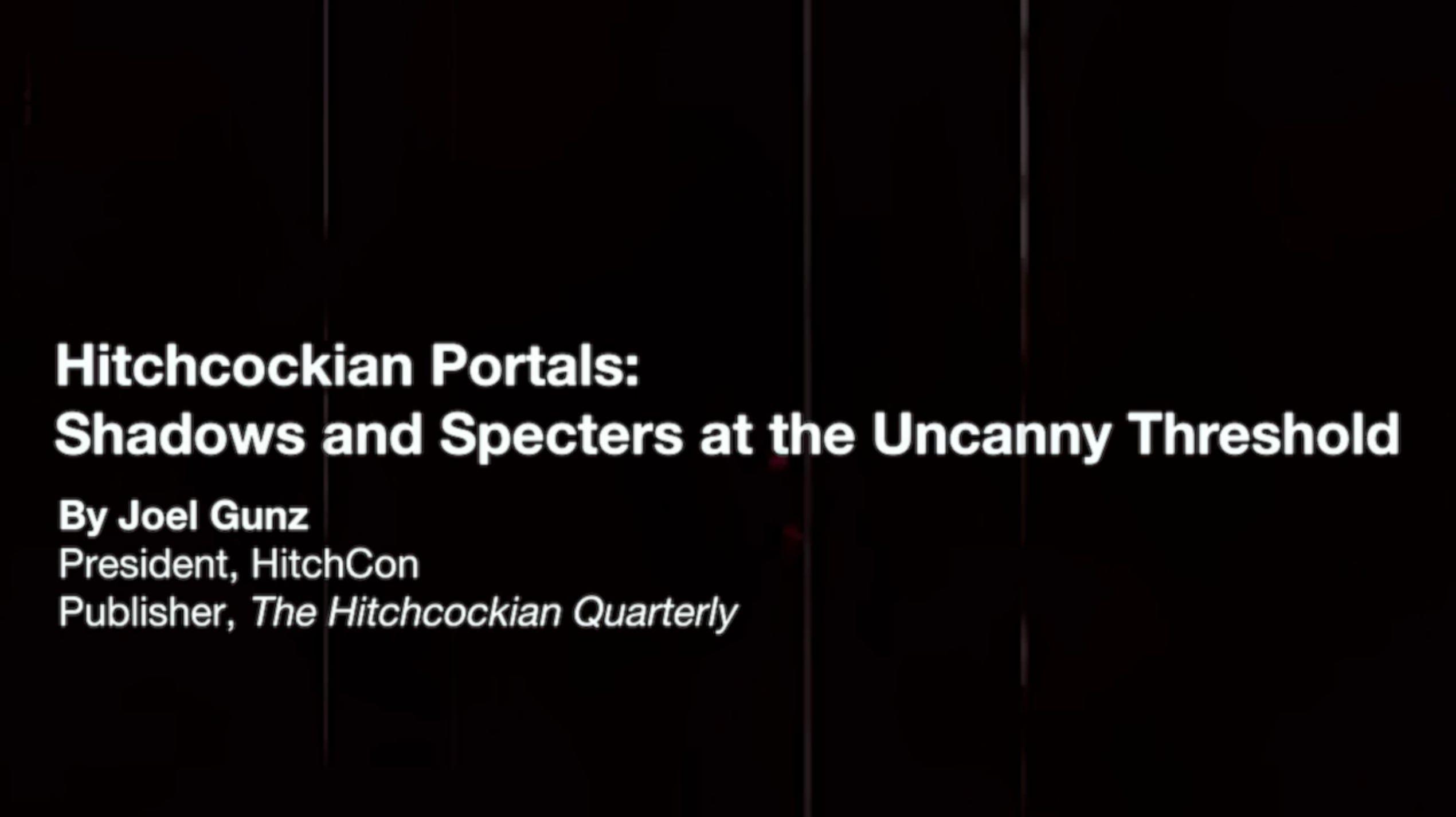 Hitchcockian Portals: Shadows, Silhouettes and the Uncanny Threshold on ...