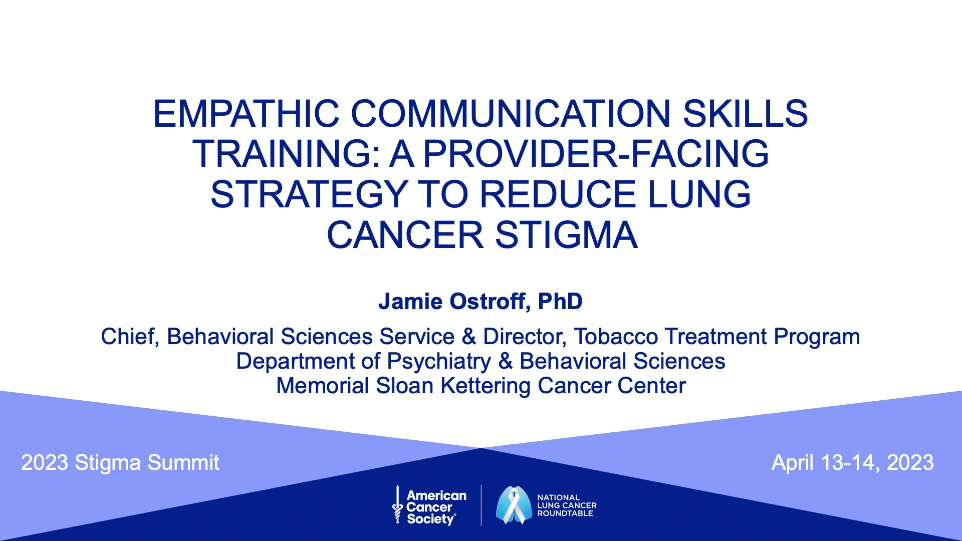 Jamie Ostroff - Empathic Communication Skills Training V.1 on Vimeo