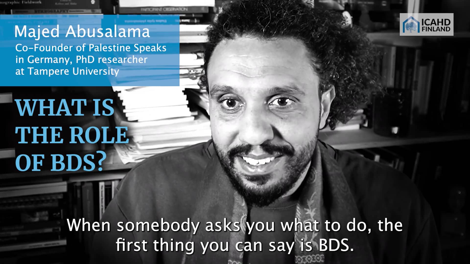 Majed Abusalama: What is the role of BDS? on Vimeo