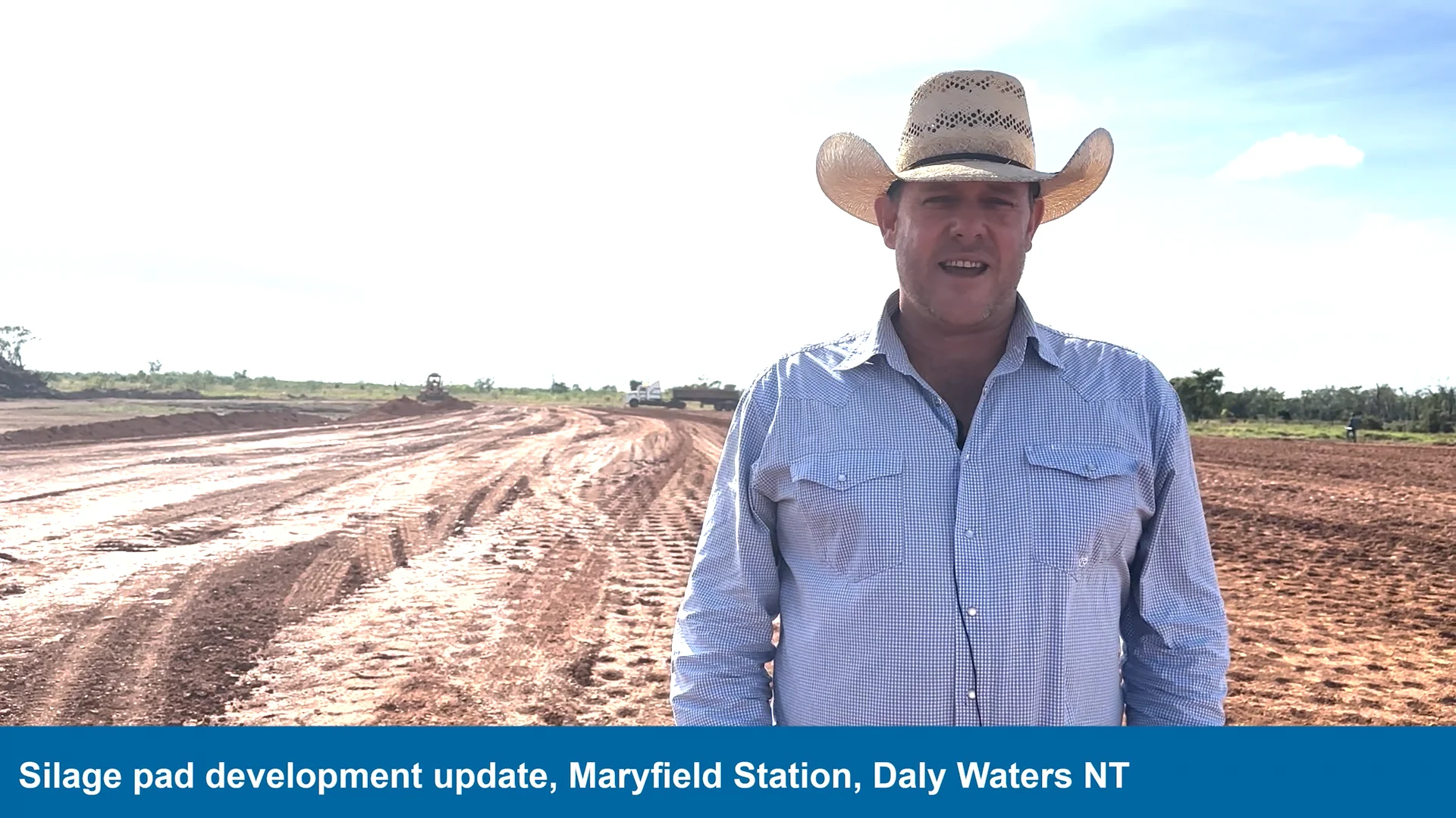 Silage pad development update - Maryfield Station, Daly Waters NT on Vimeo