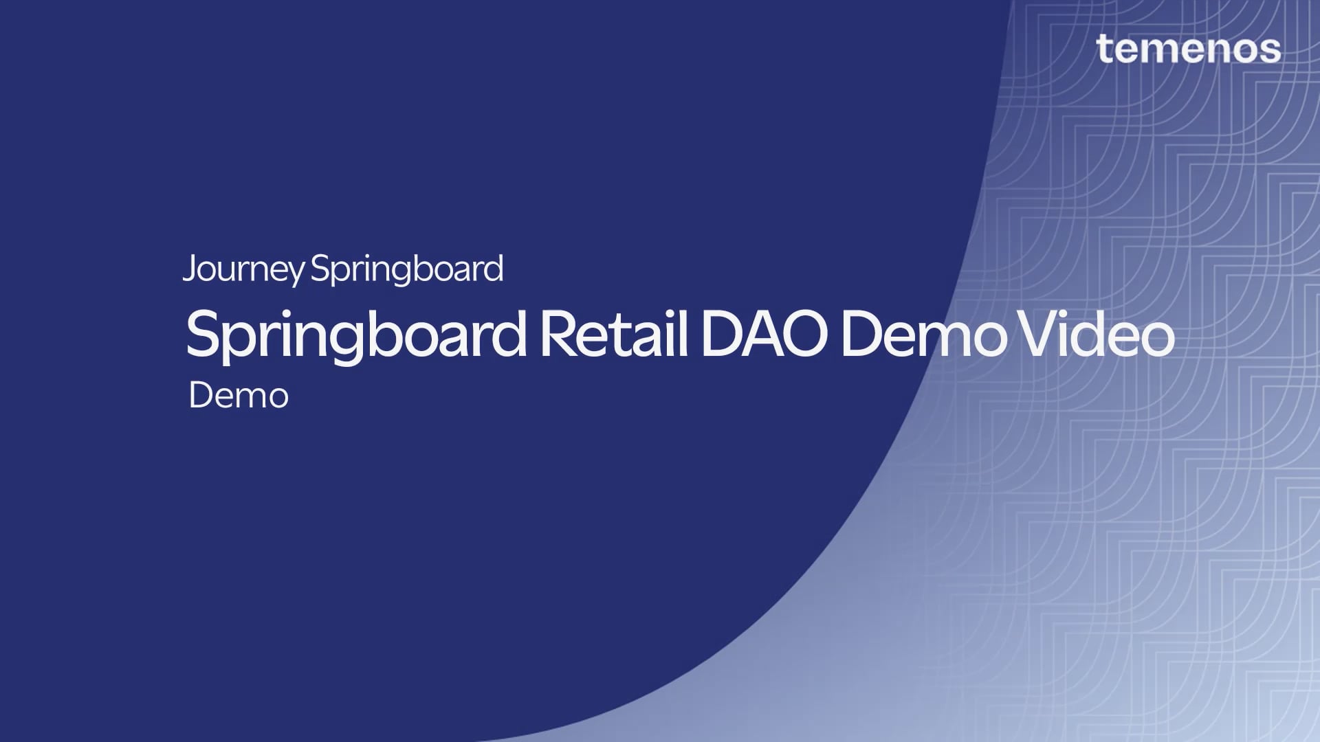 Springboard Retail DAO Demo on Vimeo