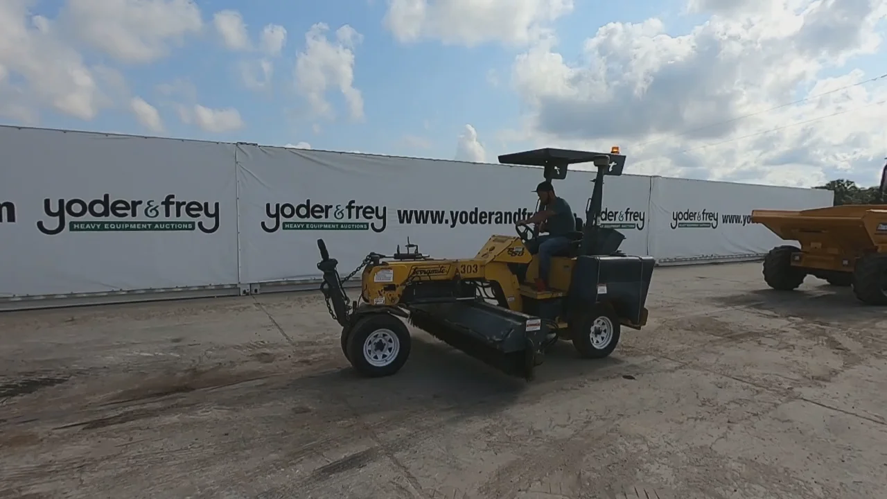 Terramite TSS48 3 Wheel Towable Self Propelled Angled Sweeper - Y&F - Florida - May 2023 on Vimeo