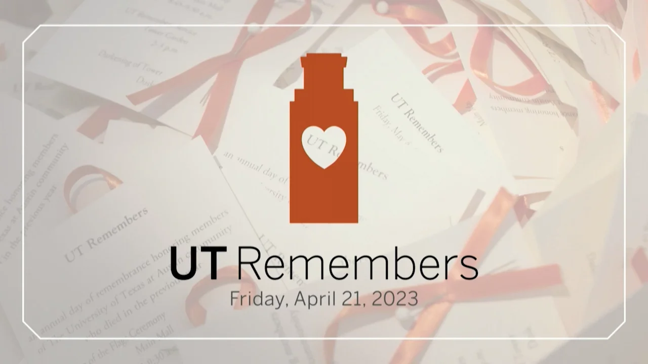 UT Remembers 2023 - Tower Garden Ceremony