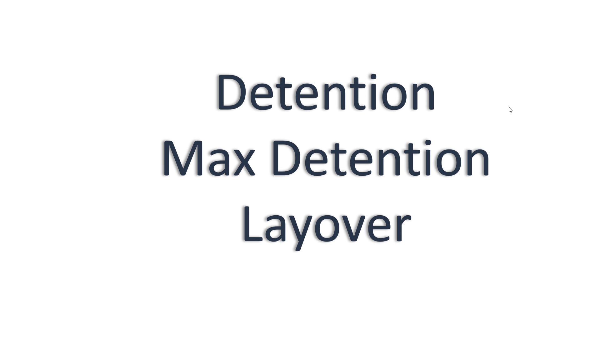 detention max detention and layover on Vimeo