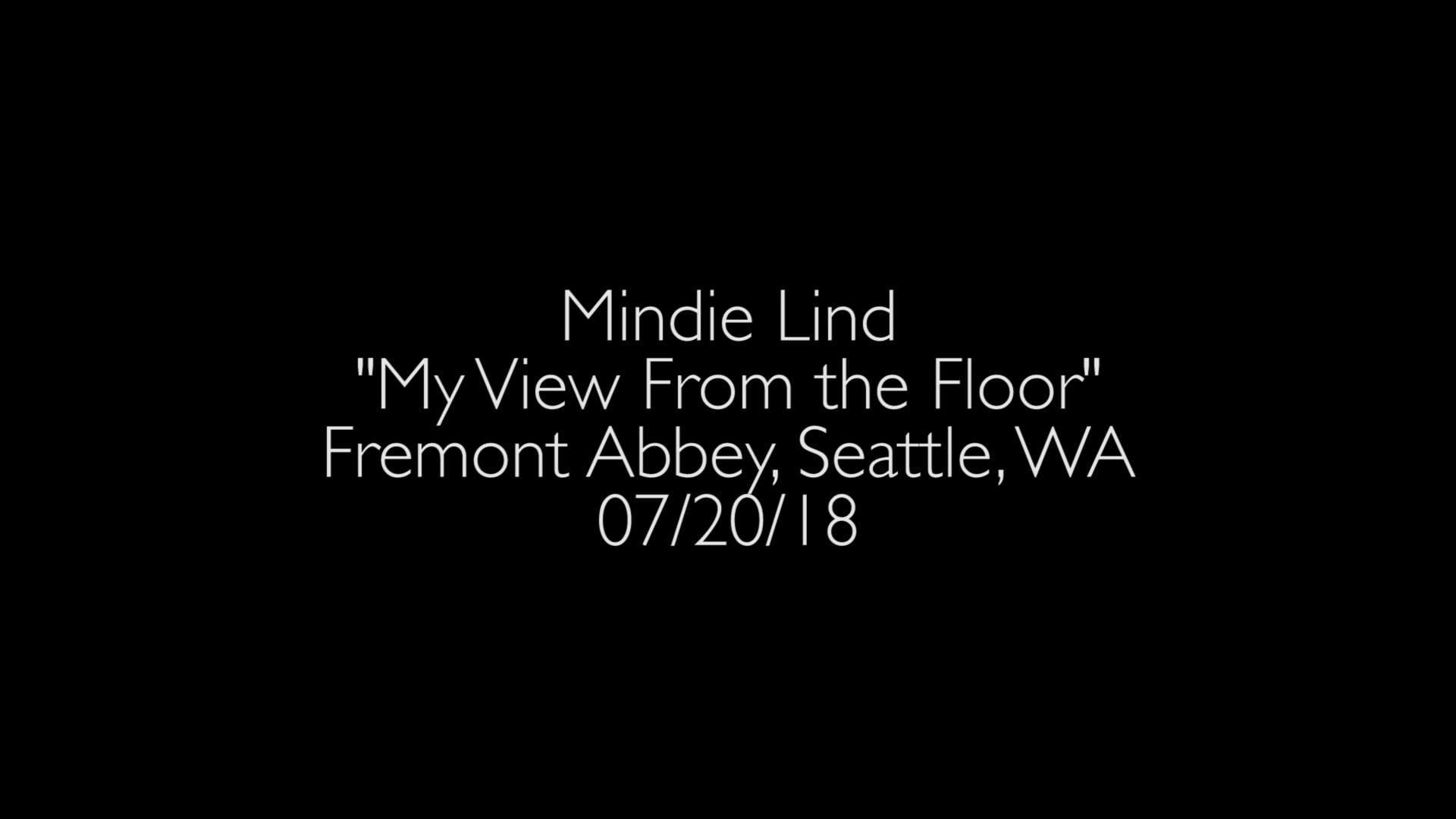 My View From the Floor_Fremont Abbey