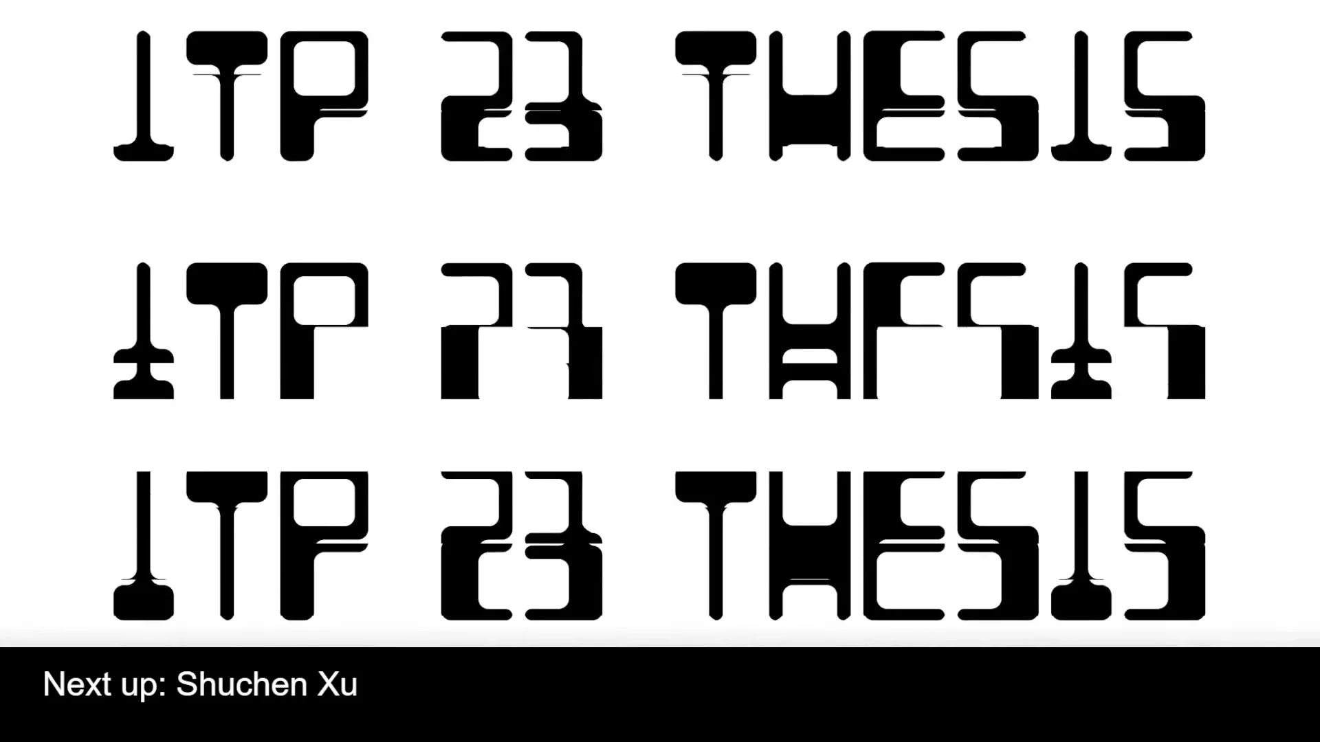 ITP Thesis Week 2023 - Shuchen Xu on Vimeo