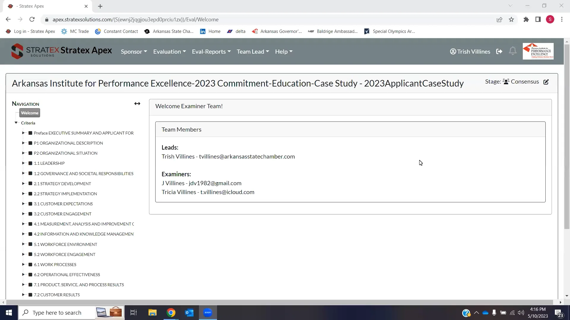 Apex Software for Consensus Review