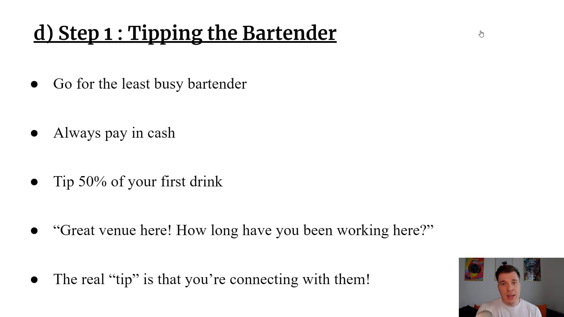 14. Module 5 Tipping the Bartender on Vimeo