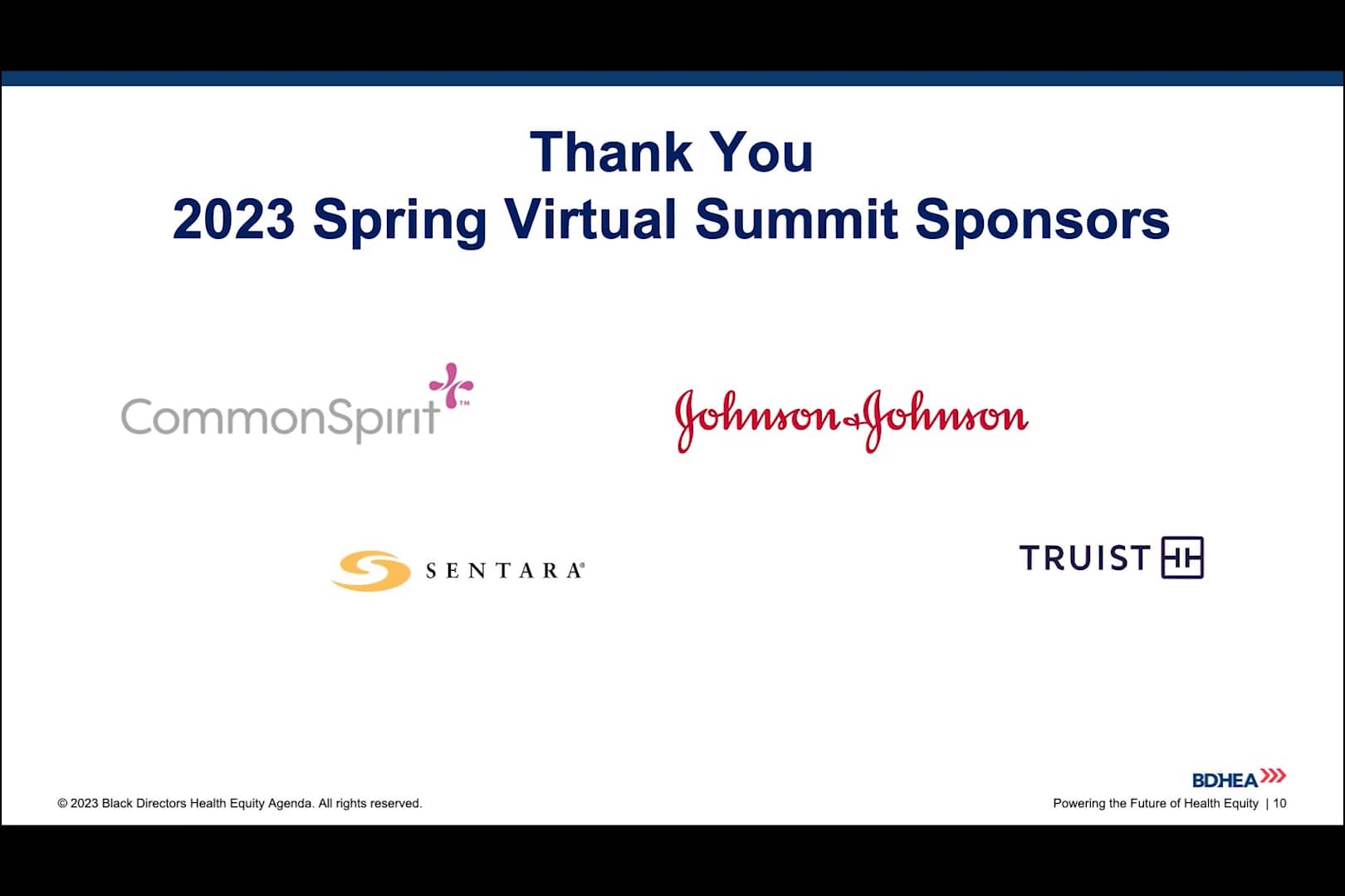 Sponsor Slide on Vimeo
