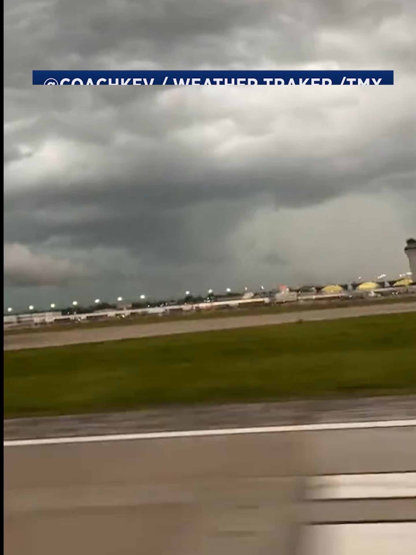 Severe storm seen from plane taking off at St. Louis Lambert ...