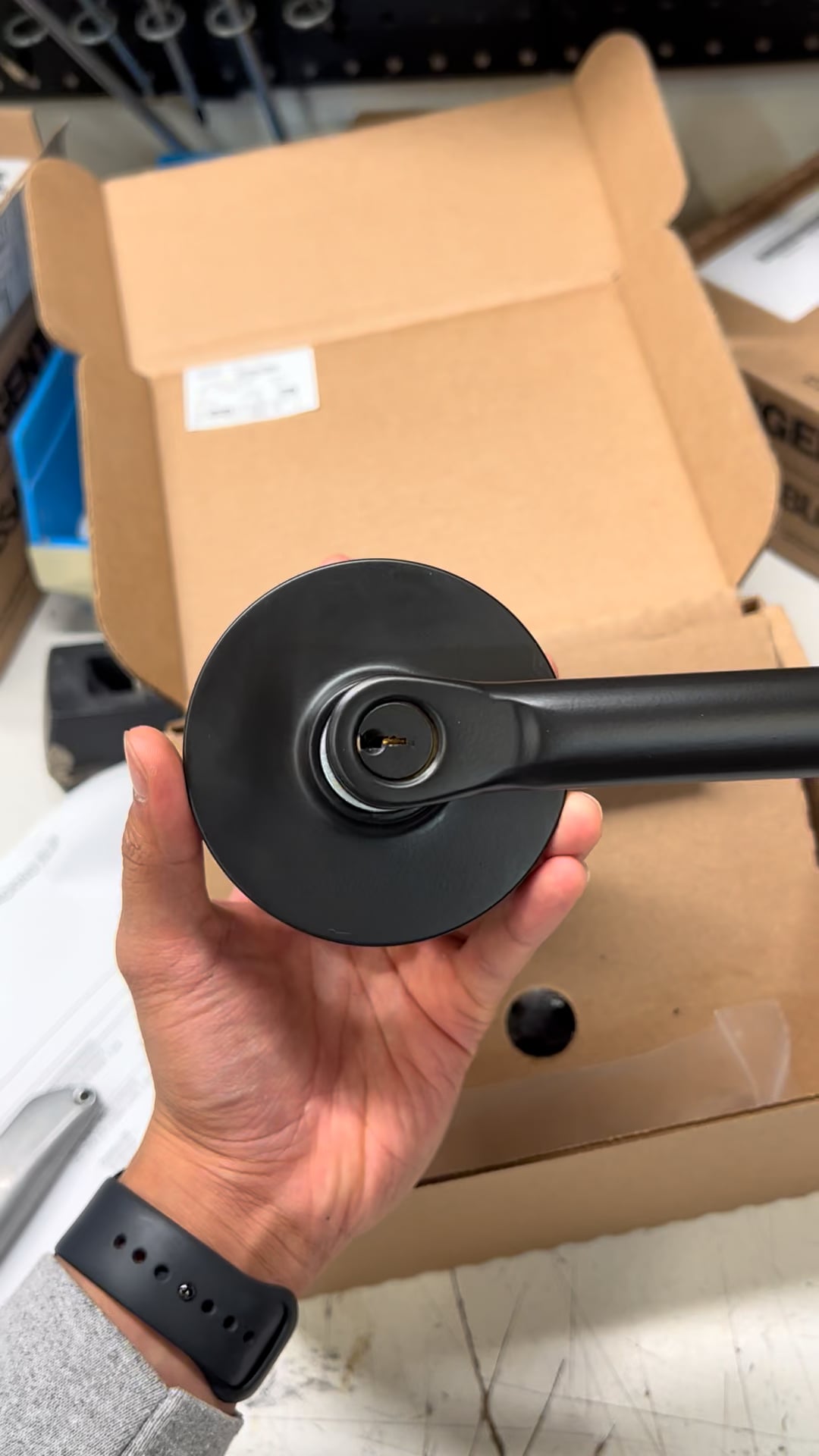 Black Suede Powder Coat (BSP) finish for Sargent 10XG04 Storeroom ...