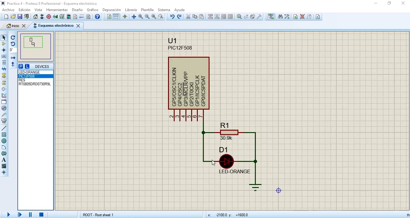 Video de la práctica 4 usando Proteus 8.13 on Vimeo