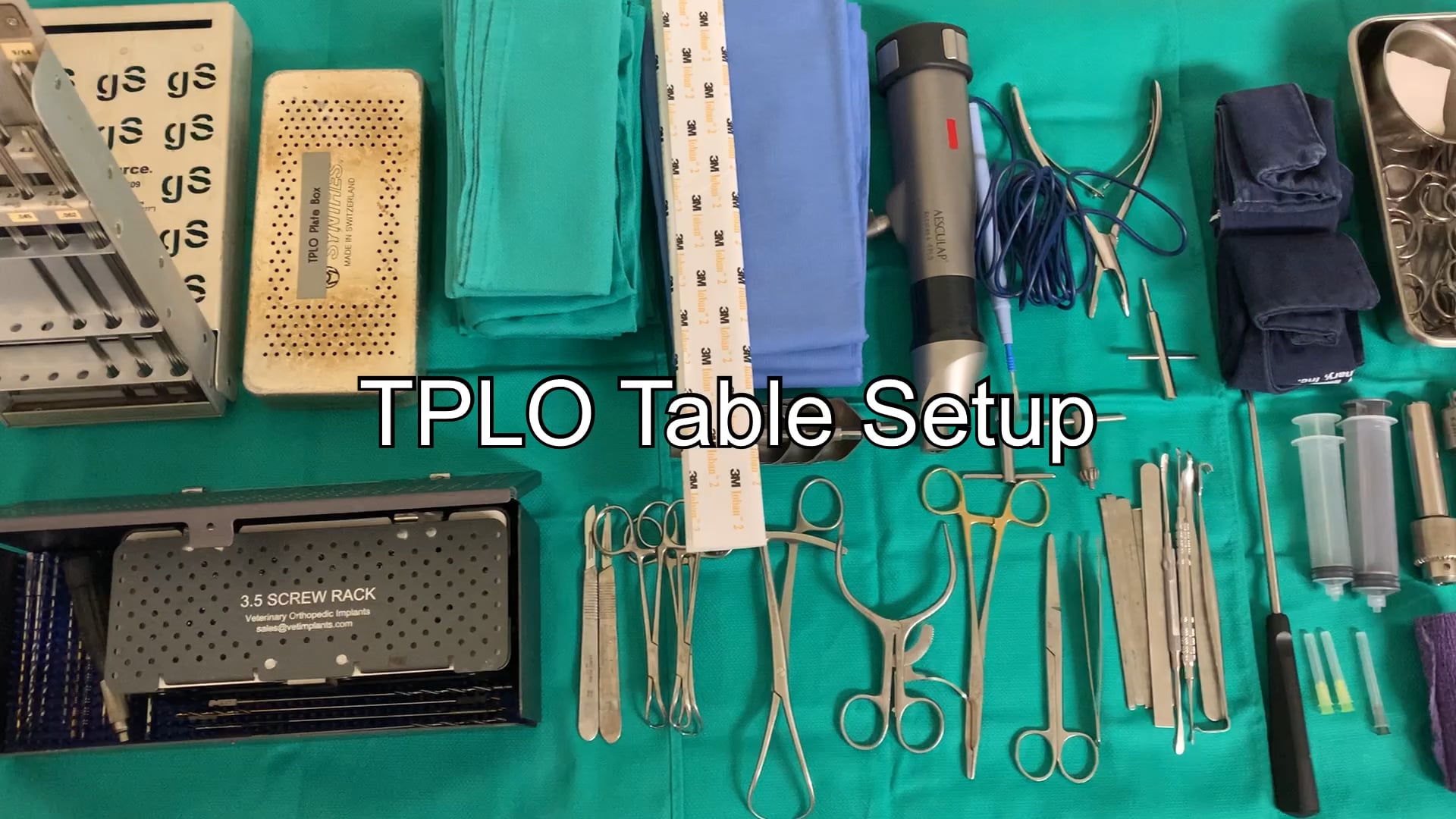 Surgery_ TPLO Table Setup on Vimeo