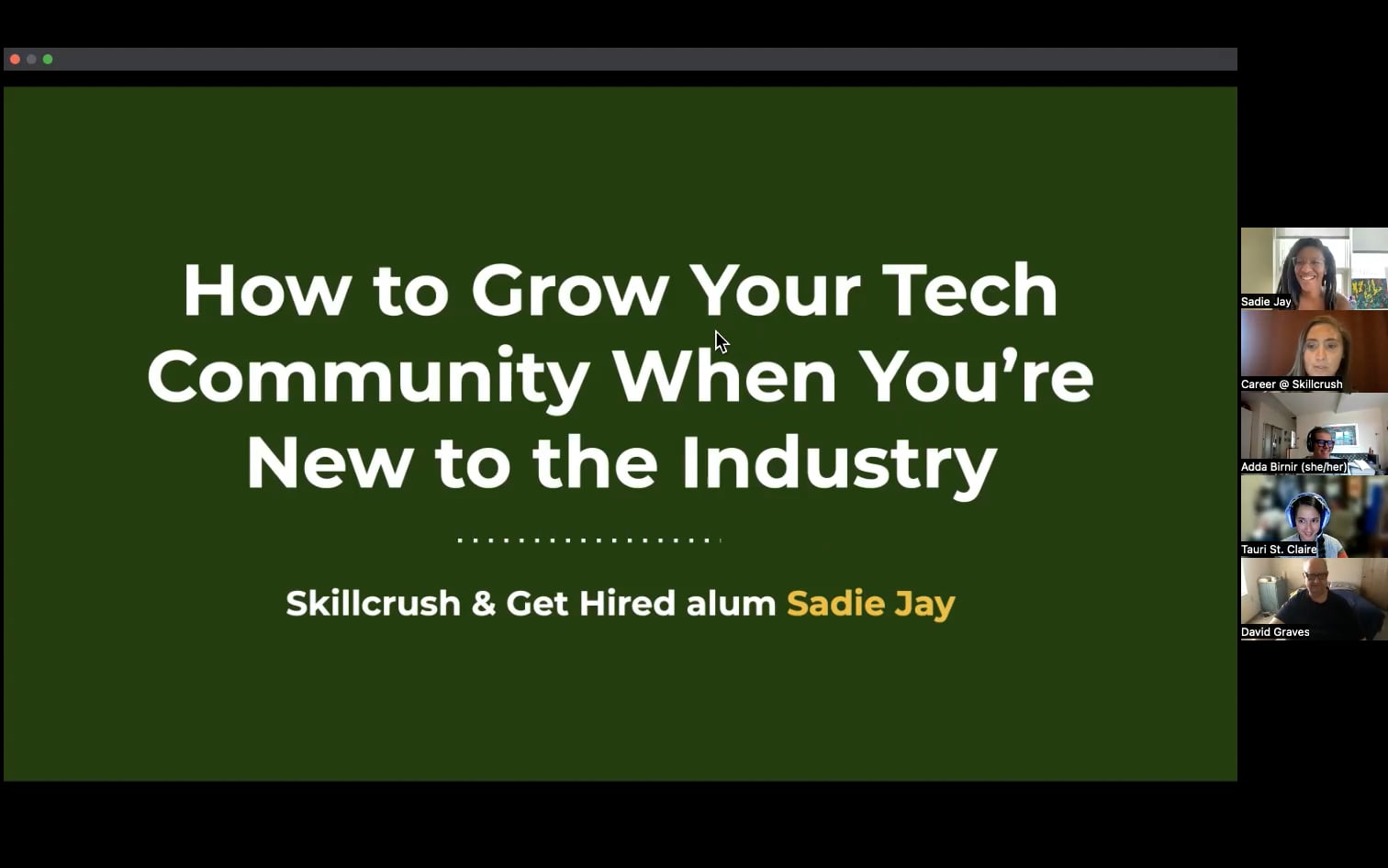 How to Grow Your Tech Community When You're New to the Industry by Skillcrush & Get Hired alum ...