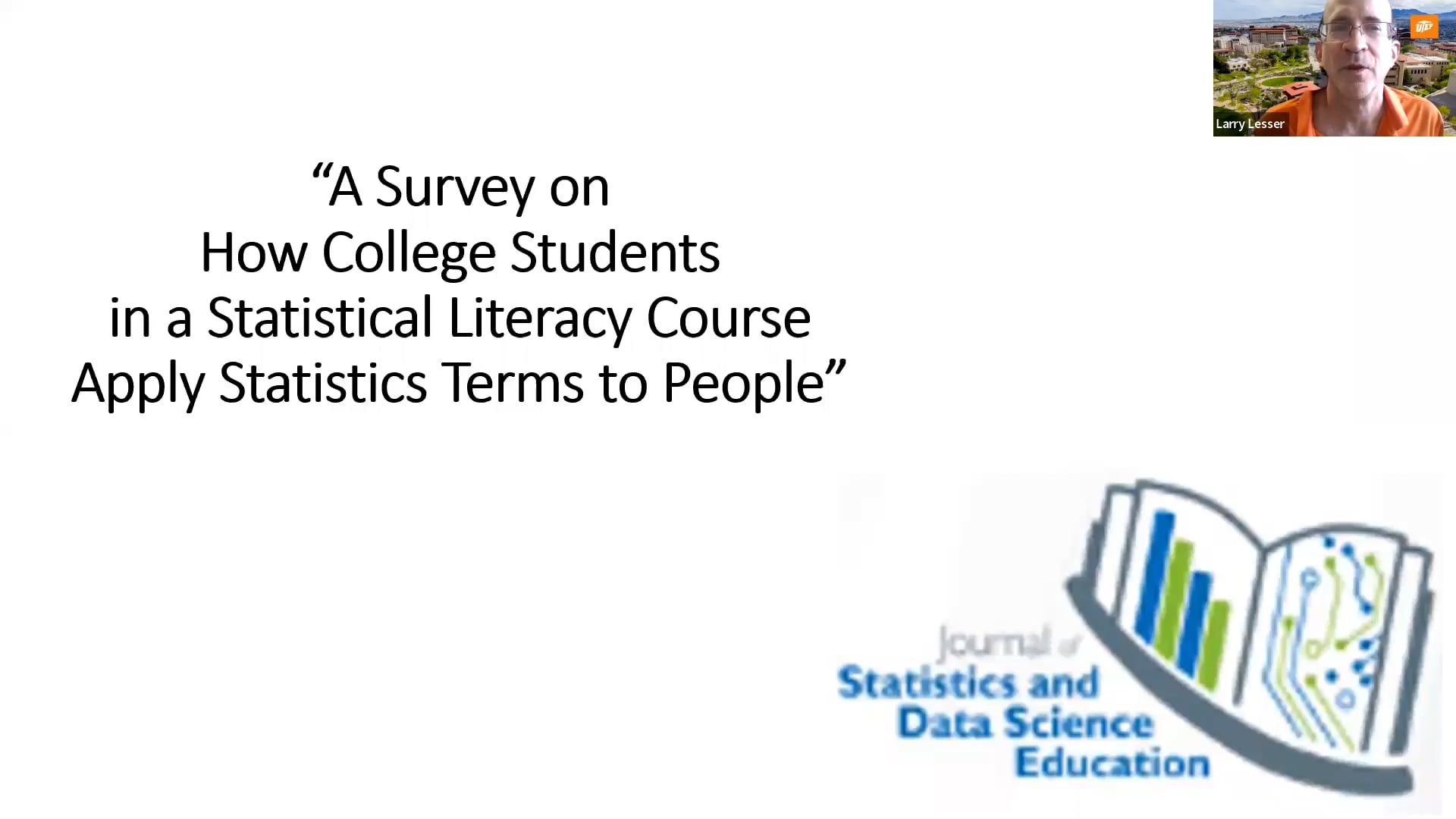 Video Abstract - A Survey on How College Students in a Statistical ...