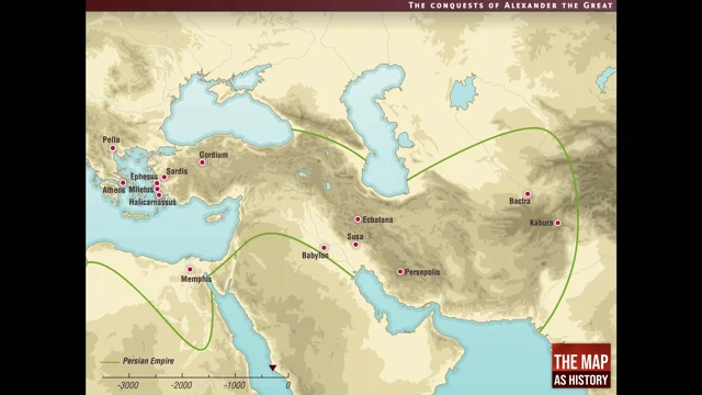 Ancient Gaugamela Map