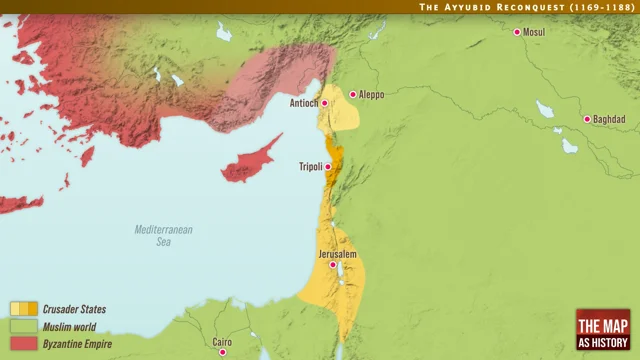 Saladin Crusades Map