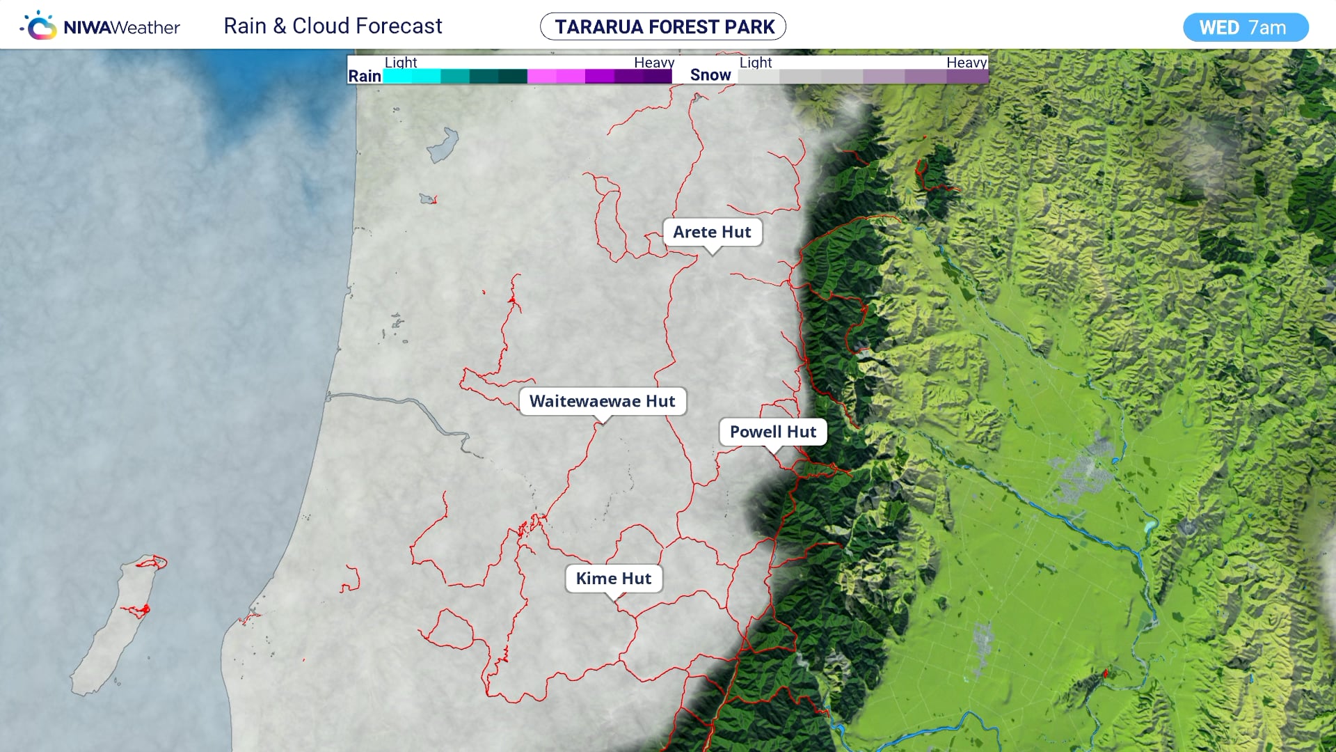 Tararua Forest Park Weather Outlook on Vimeo