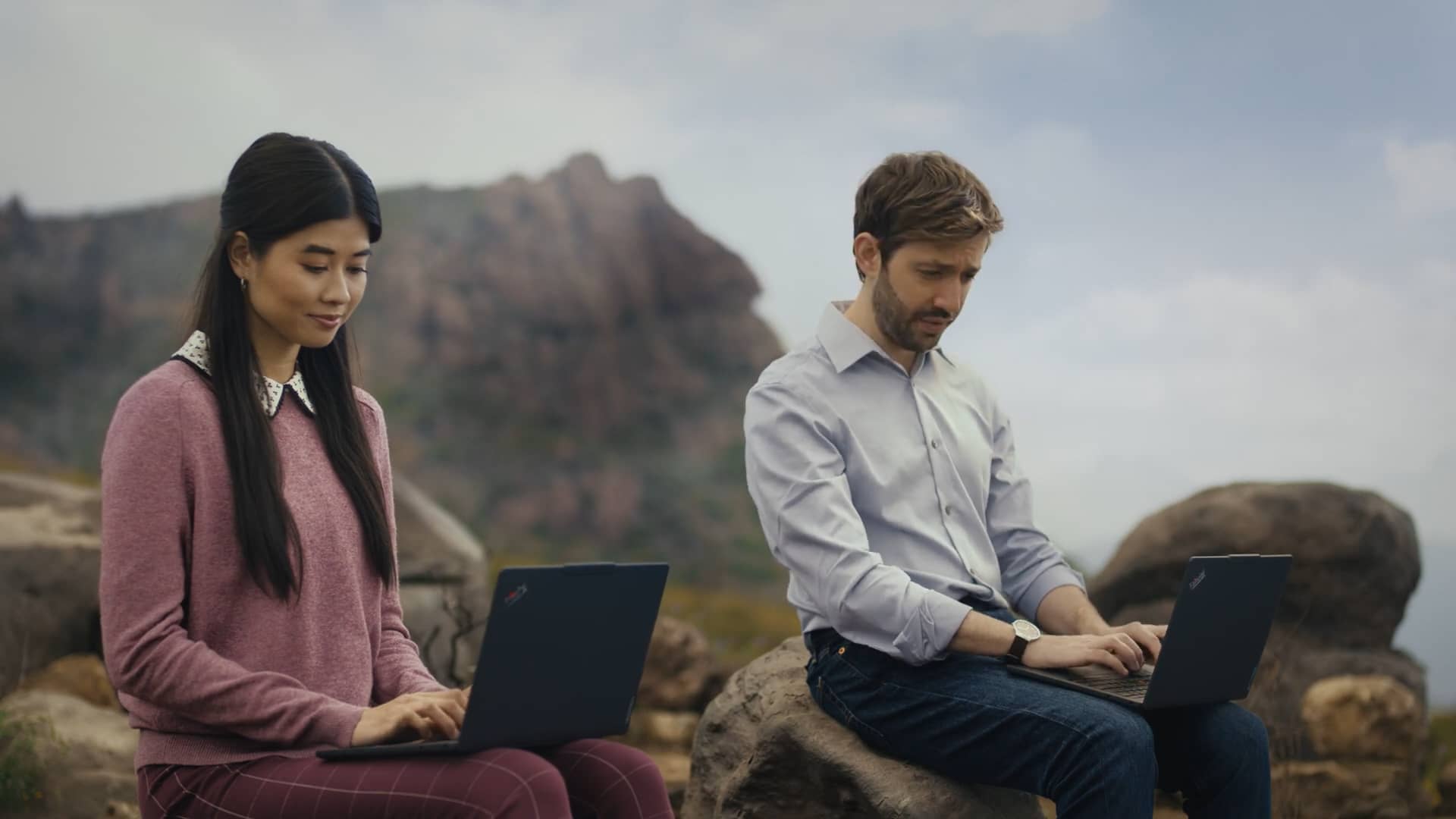 Lenovo ThinkPad 'Mountain' Commercial with David Lautman & Megan Li ...