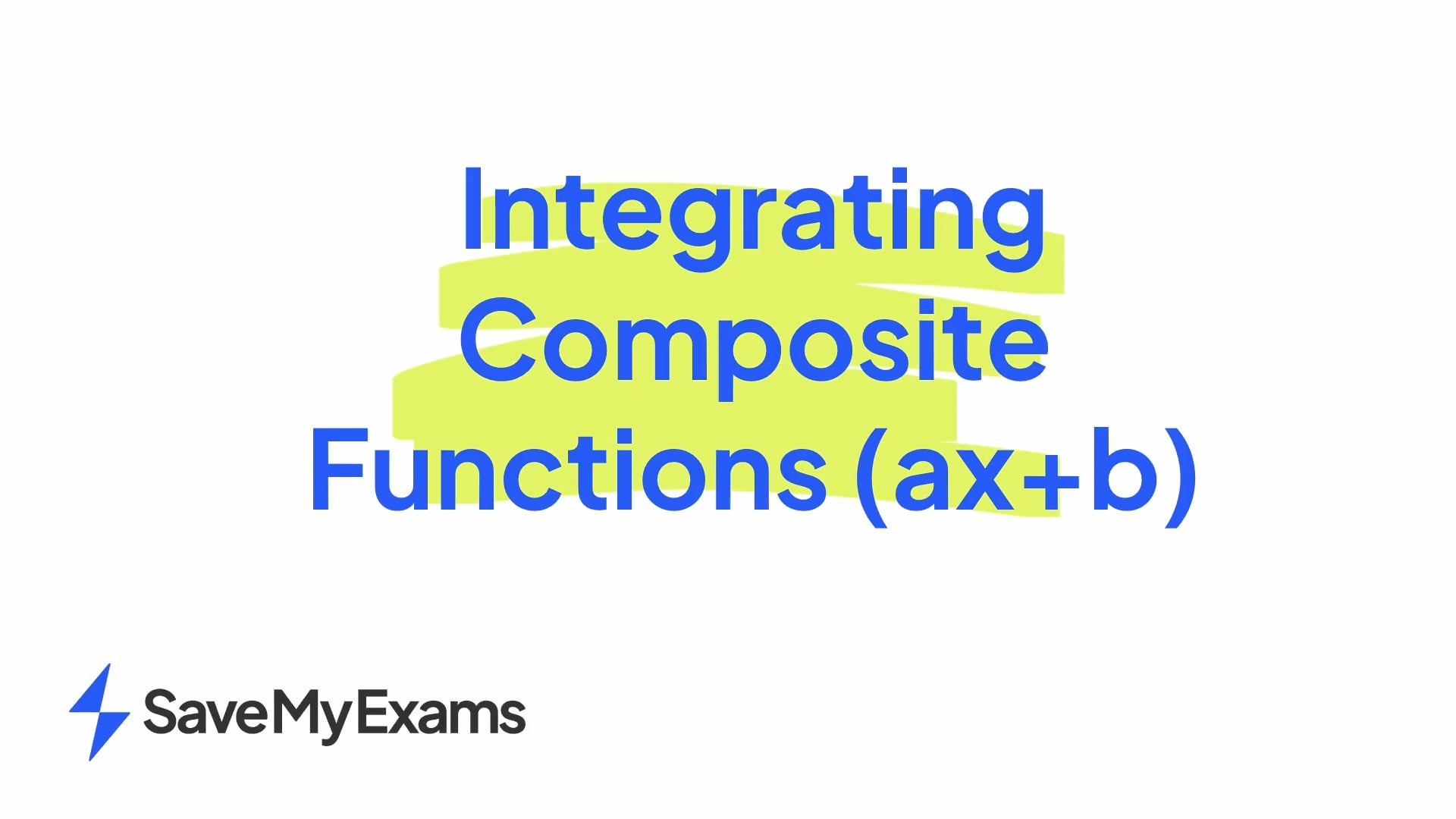 Integrating Composite Functions (ax+b) on Vimeo