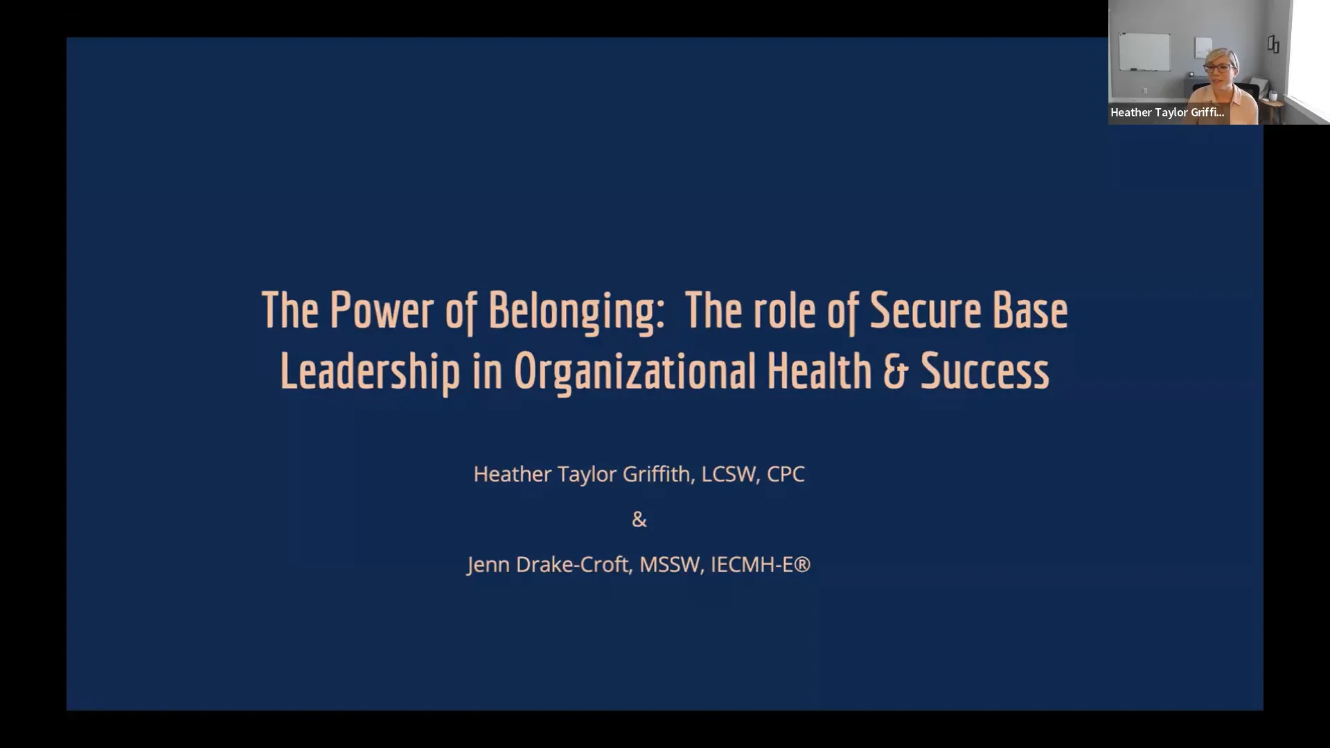 2023 Grantee Convening Day 1 - The Power of Belonging: The Role of ...