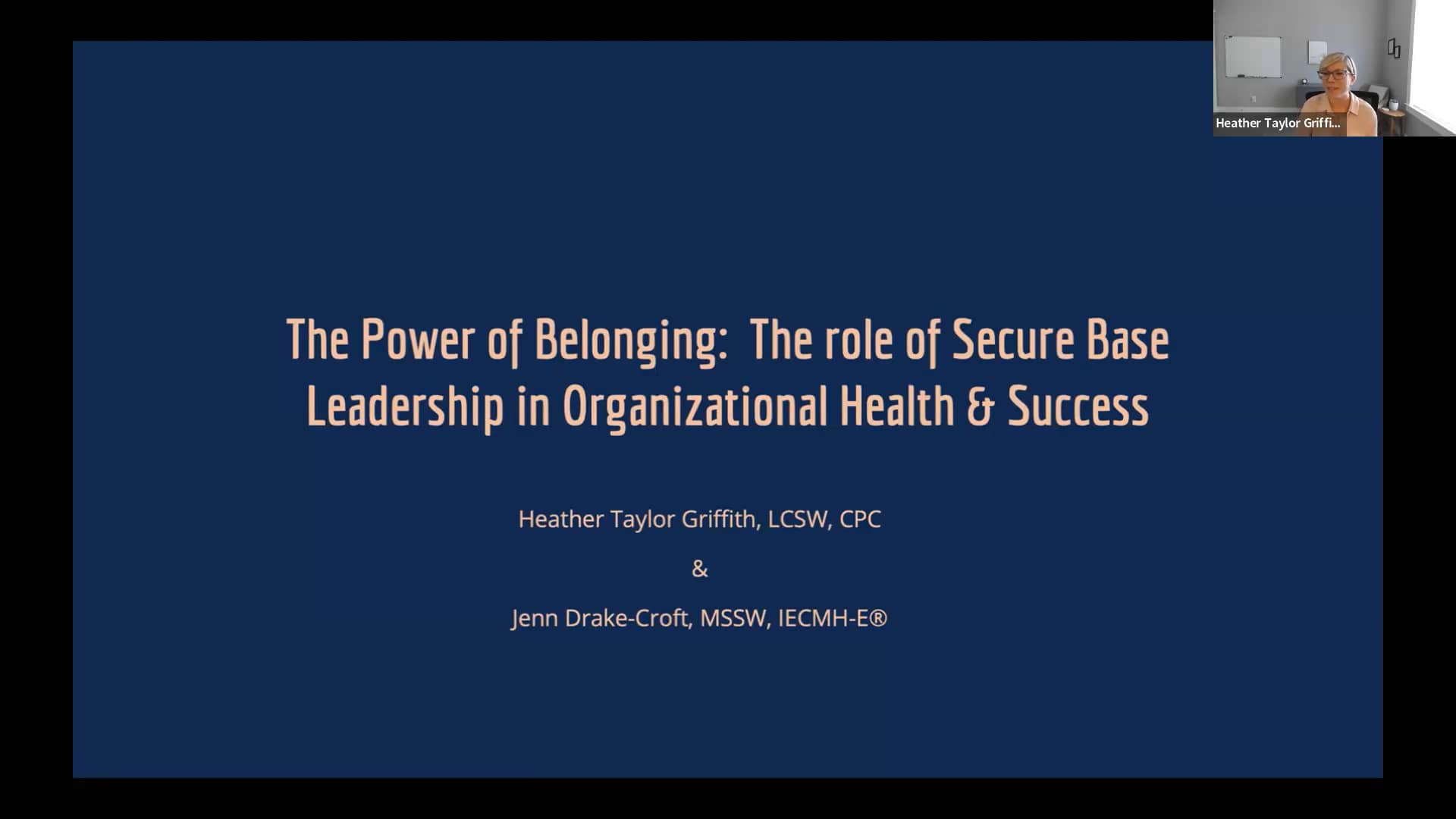 2023 Grantee Convening Day 1 - The Power of Belonging: The Role of ...