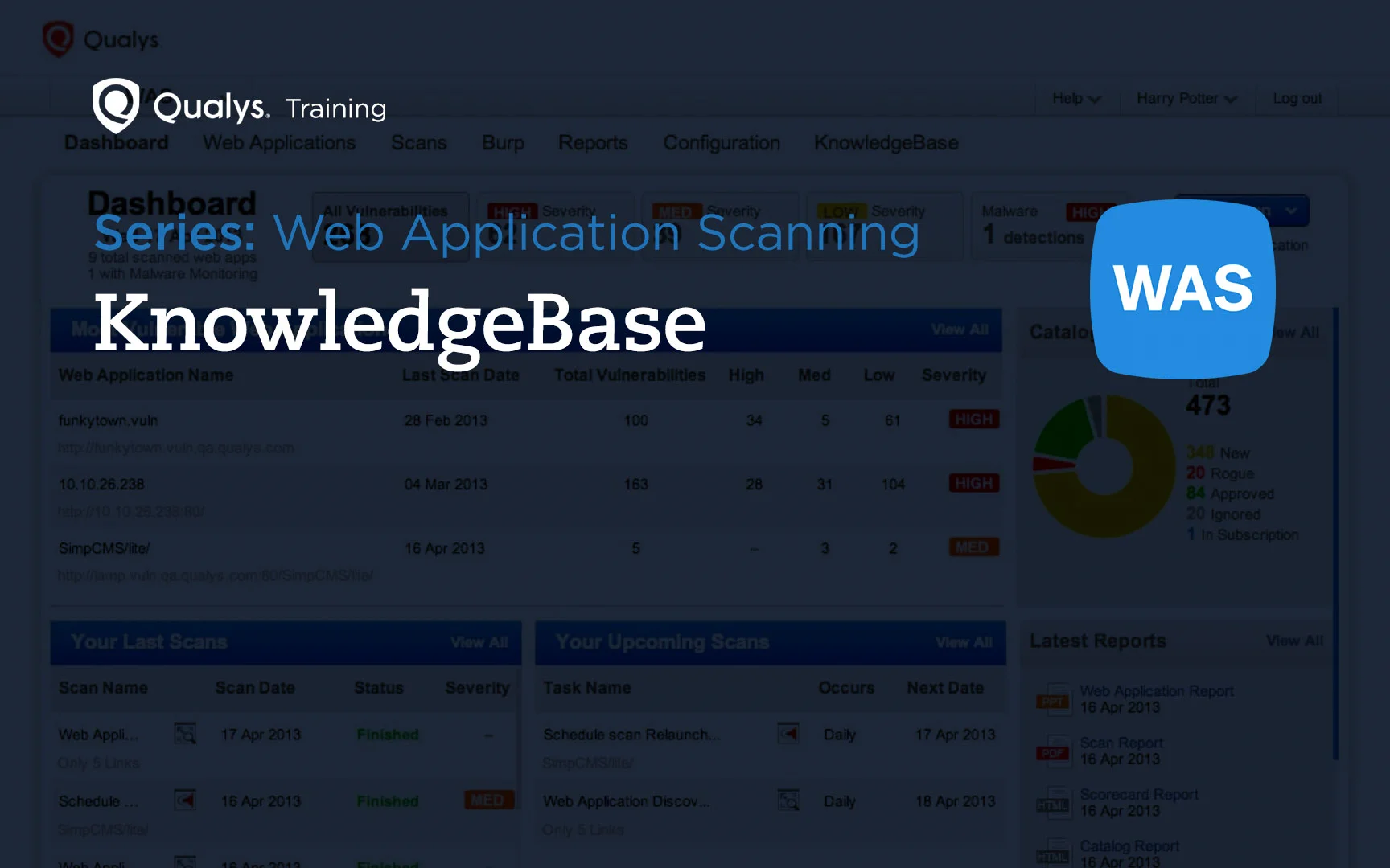 Qualys Web Application Scanning - KnowledgeBase