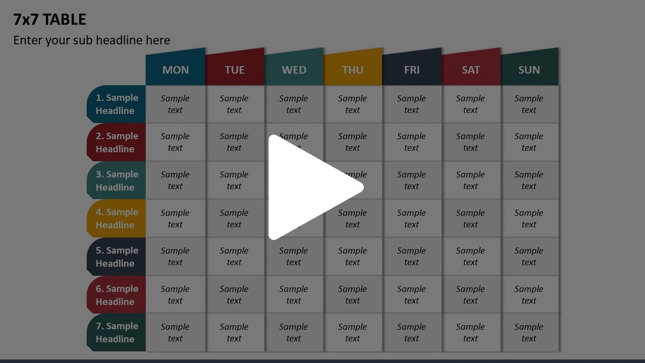 7x7 Table Animated Presentation - SketchBubble on Vimeo