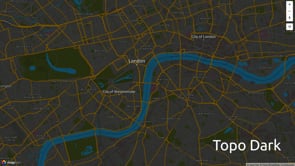 Dark basemaps for navigation and data visualisation | MapTiler