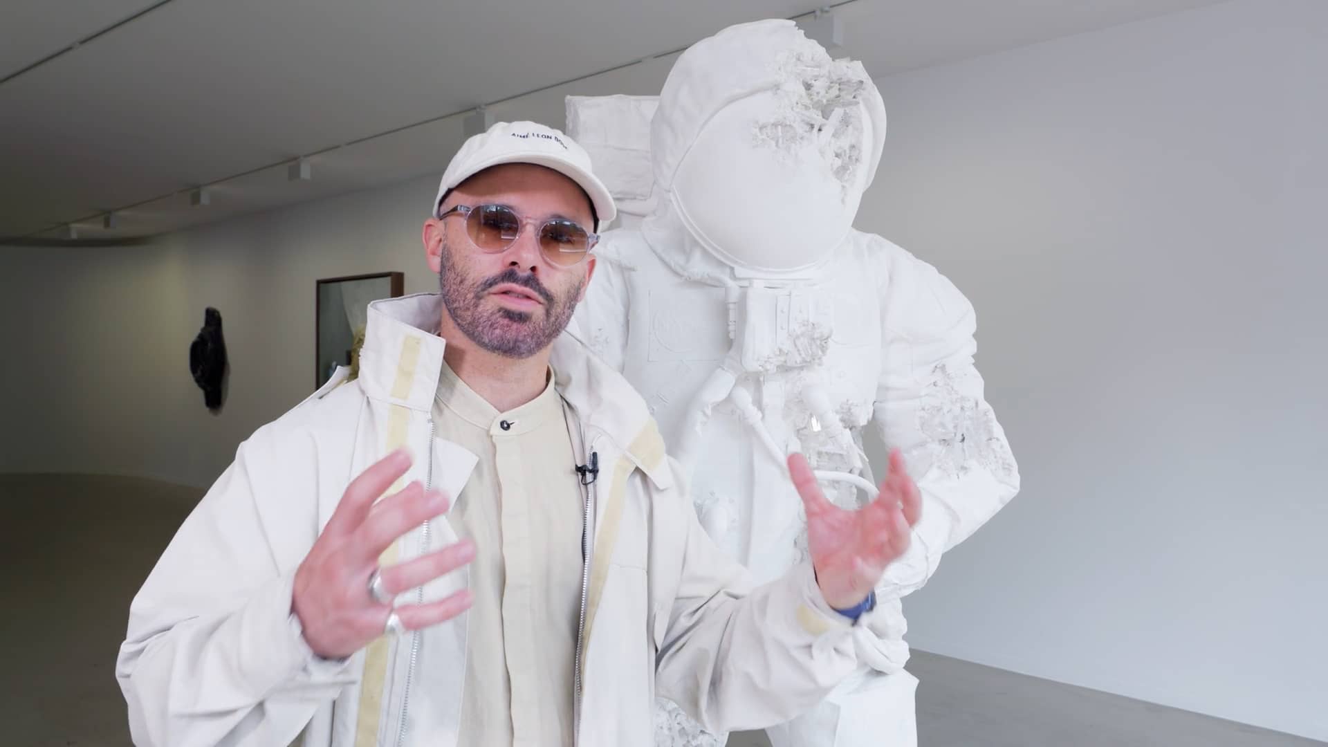 Art in Focus: Daniel Arsham | Quartz Eroded Astronaut Suit on Vimeo