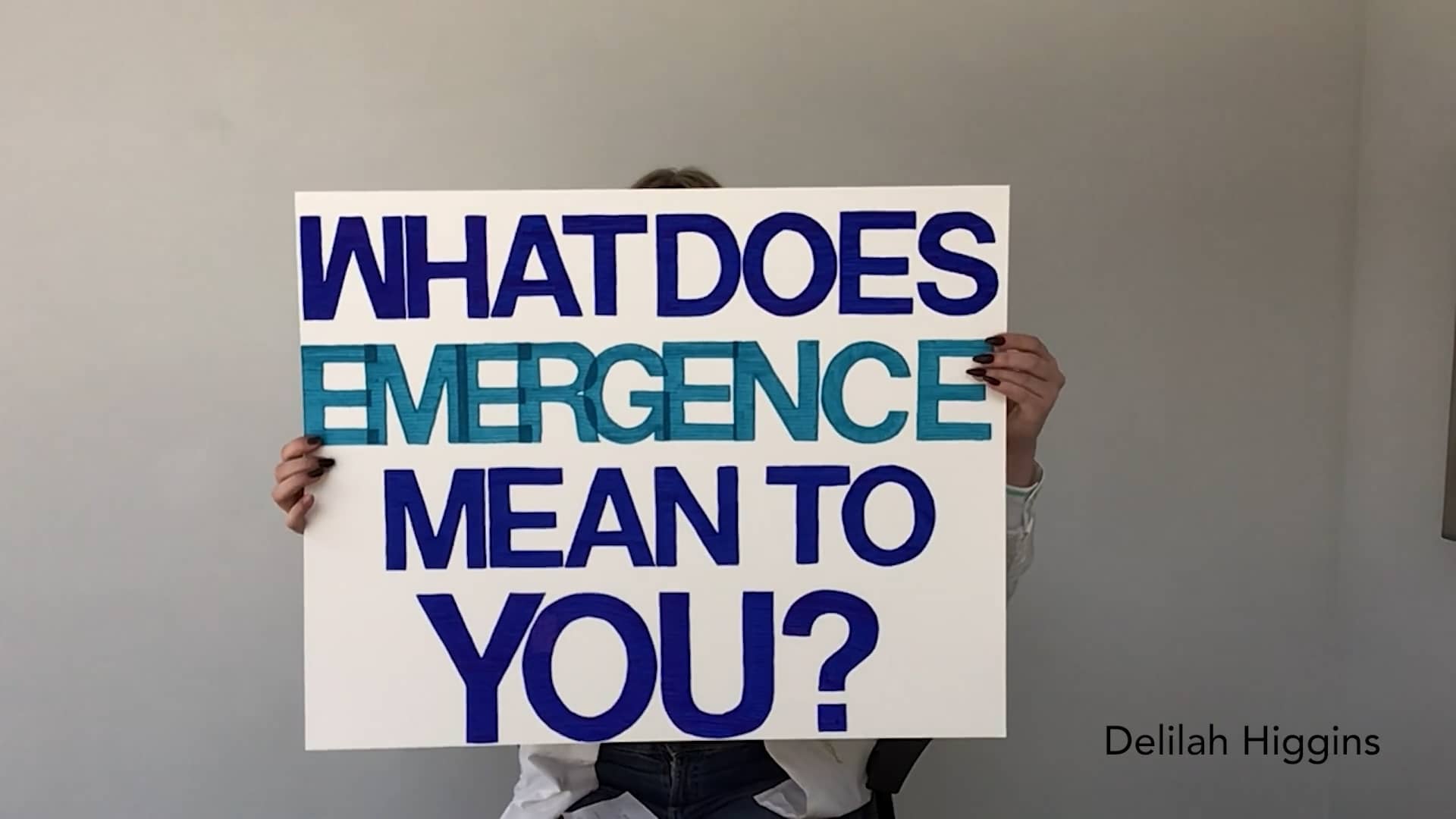 What Does Emergence Mean to You? on Vimeo