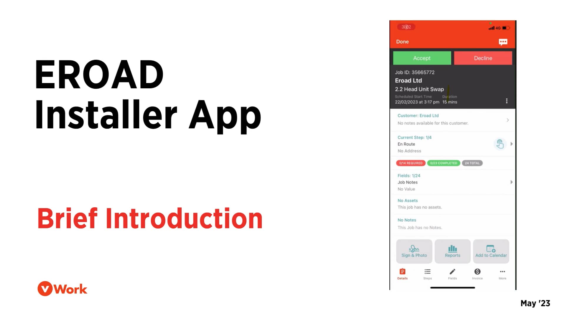 EROAD Installation App - an Introduction on Vimeo