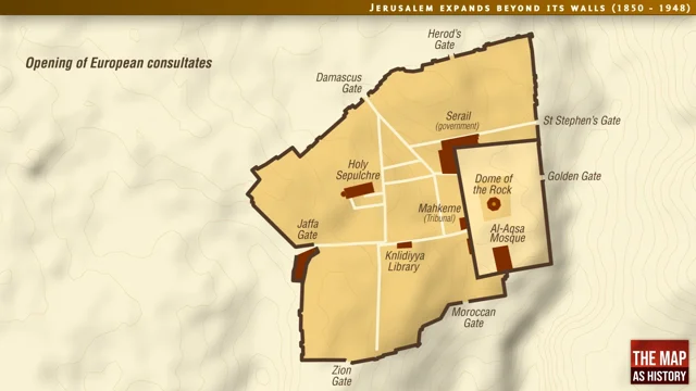 Dome Of The Rock Map