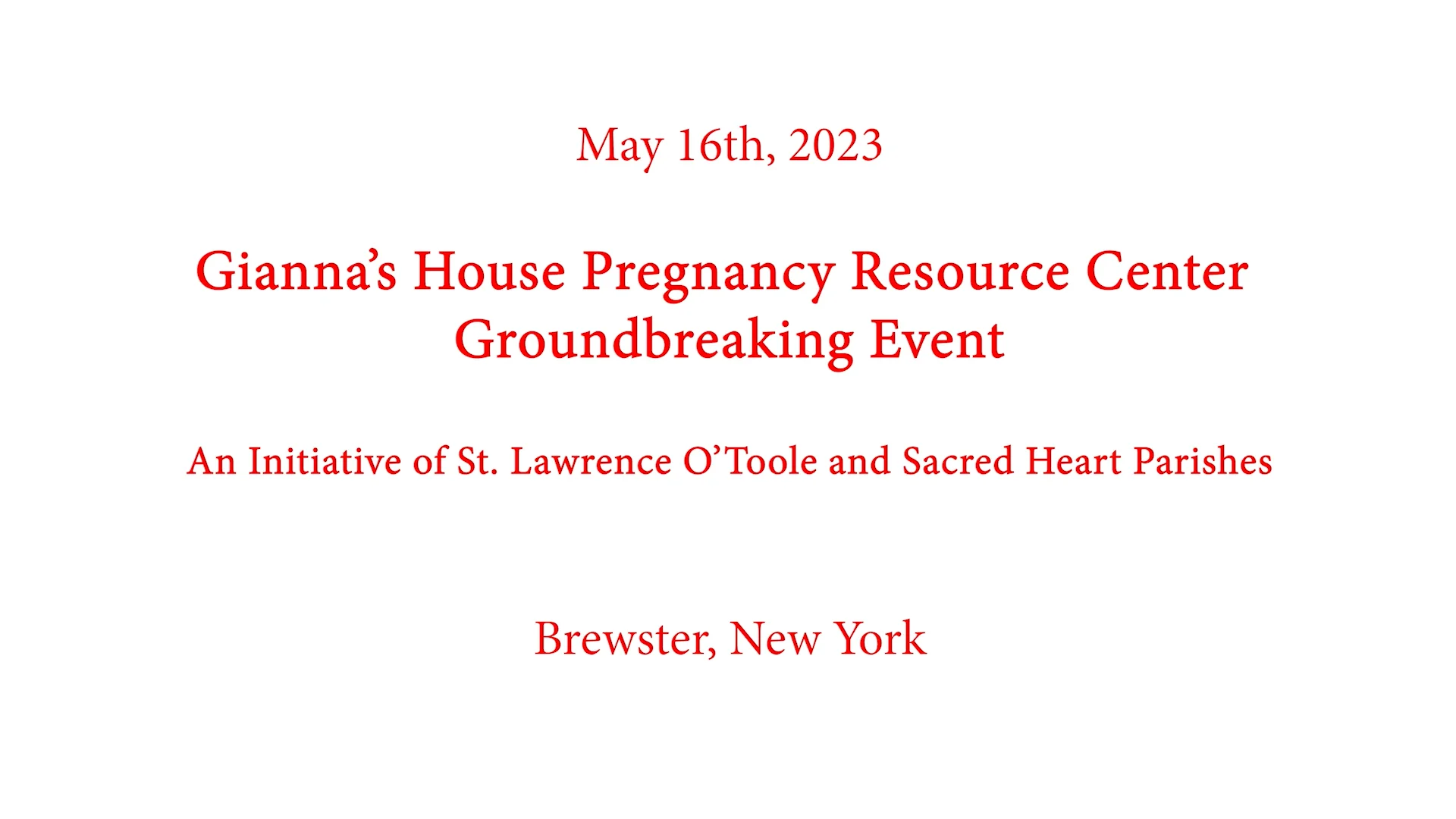 New ‘Gianna’s House’ Opens in Brewster, NY on Vimeo