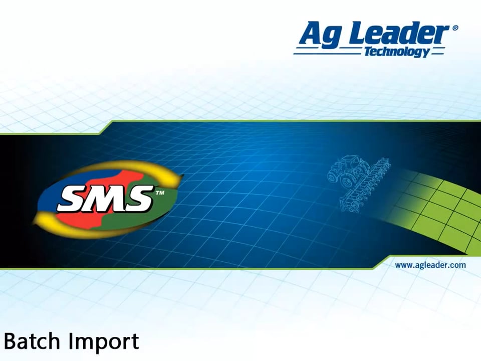 SMS™ Advanced - Batch Import