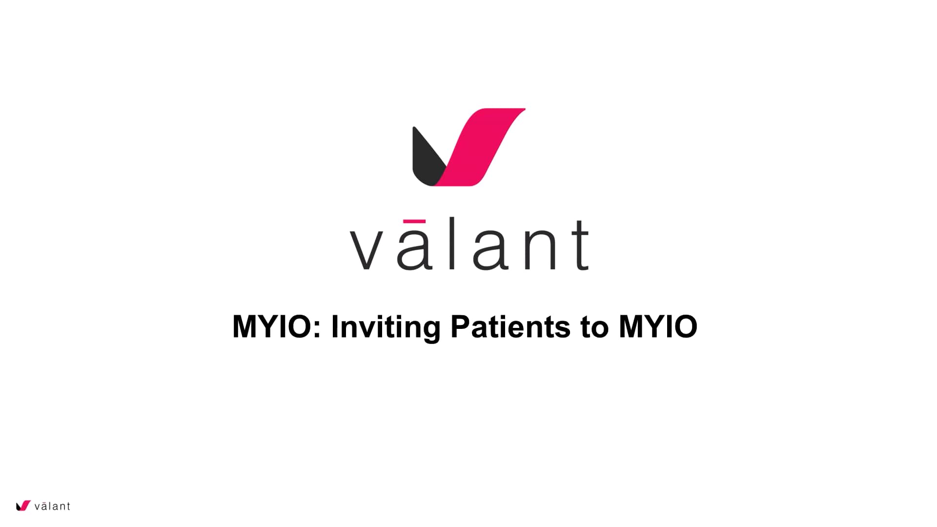 Video Tutorial - MYIO: Inviting Patients to MYIO on Vimeo