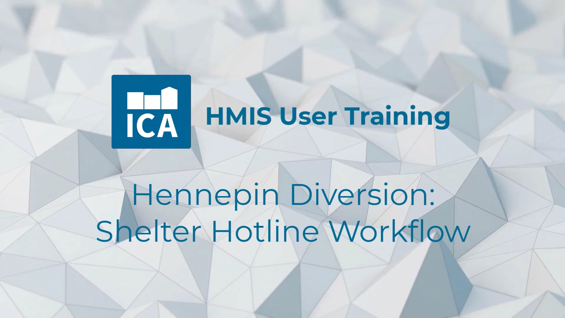 Hennepin Diversion: Shelter Hotline Workflow on Vimeo