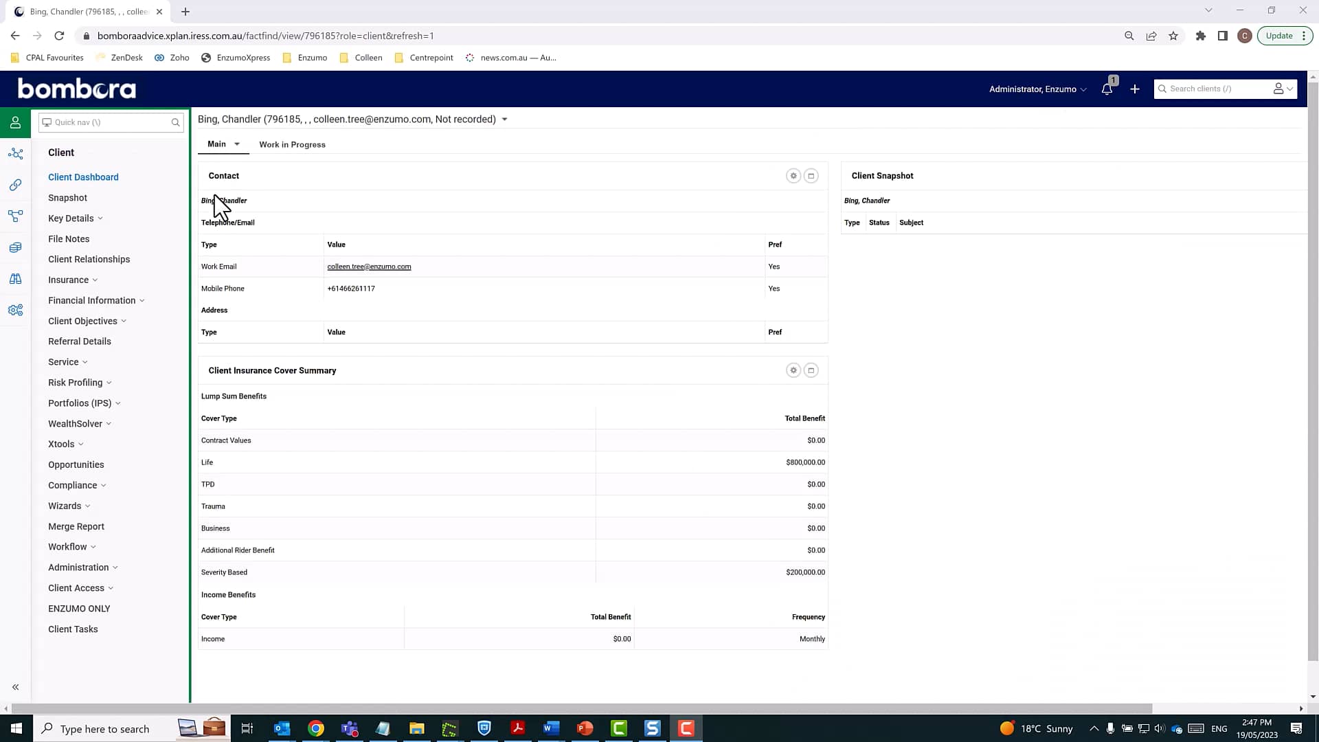 Bombora Enabling access to the client portal on Vimeo