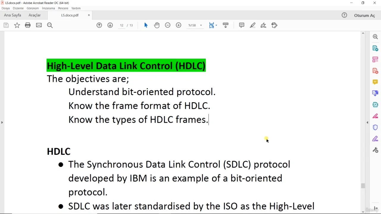 008 HDLC Frame Format and Its Different Types - bit stuffing on Vimeo