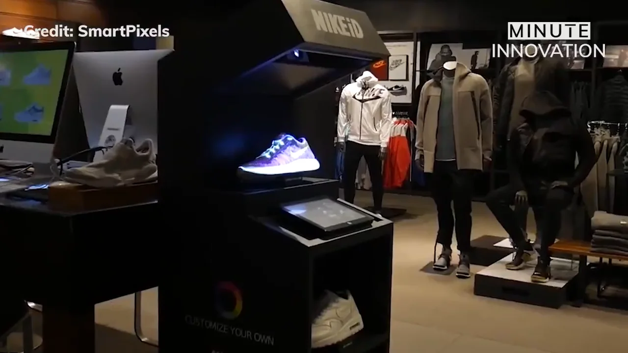 This Nike store allows customers to test colors using augmented reality ...