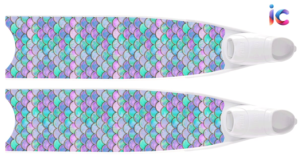 Leaderfins Mermaid Purple Golden Blades on Vimeo