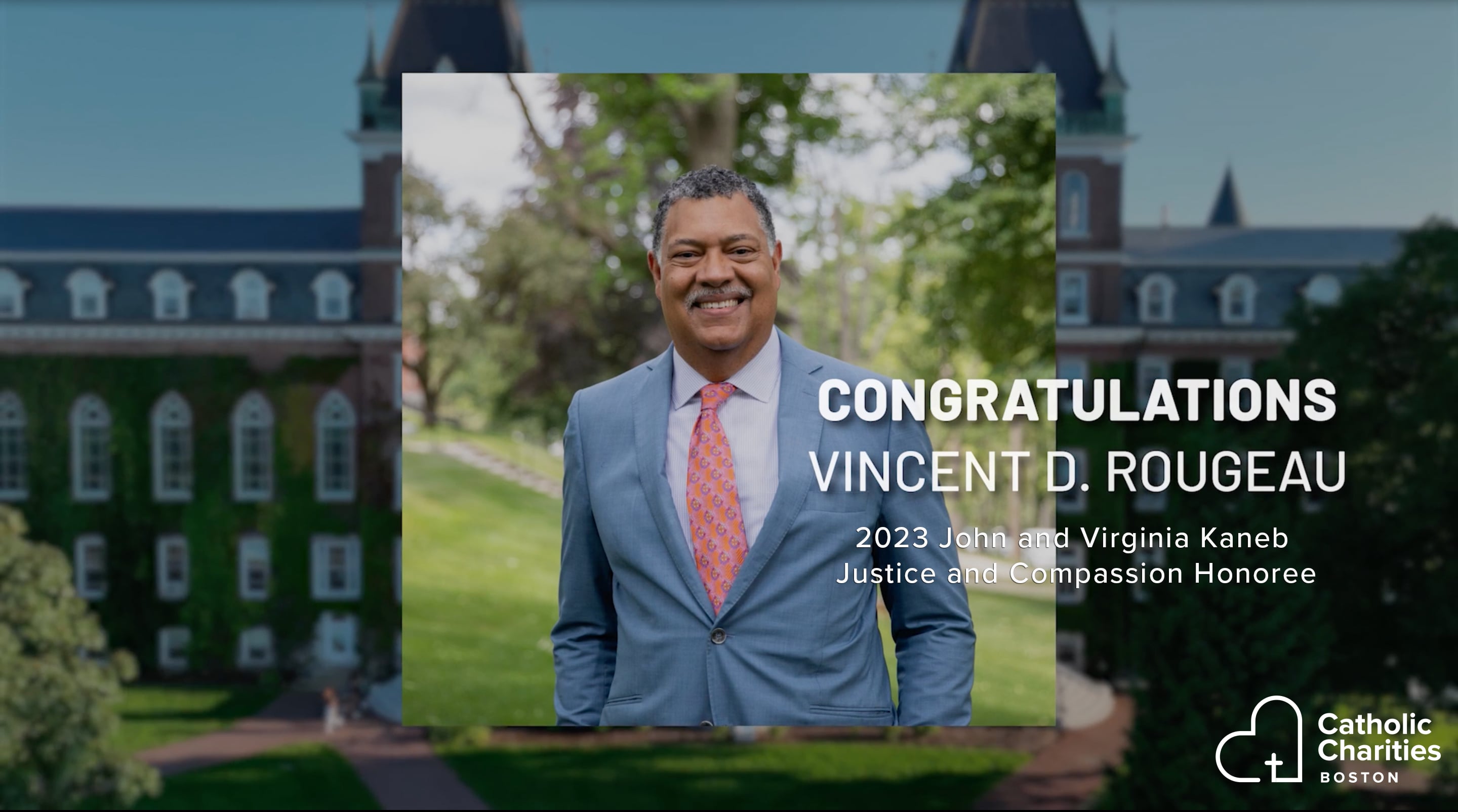 Justice and Compassion Award Honoree Vincent D. Rougeau | Catholic ...