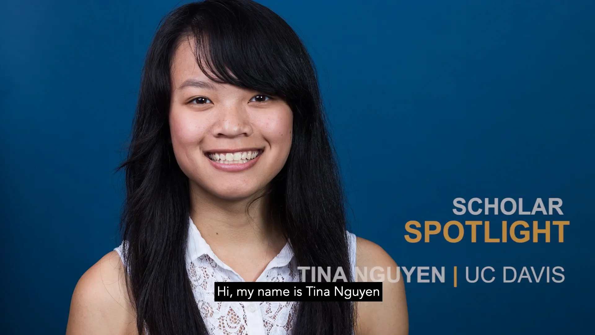 UC LEADS Scholar Spotlight, Tina Nguyen, UC Davis on Vimeo