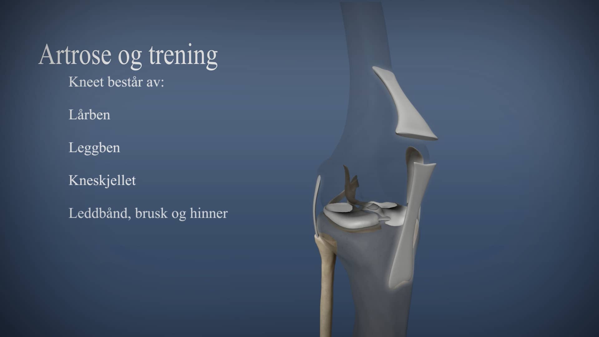 Kne artrose og trening on Vimeo