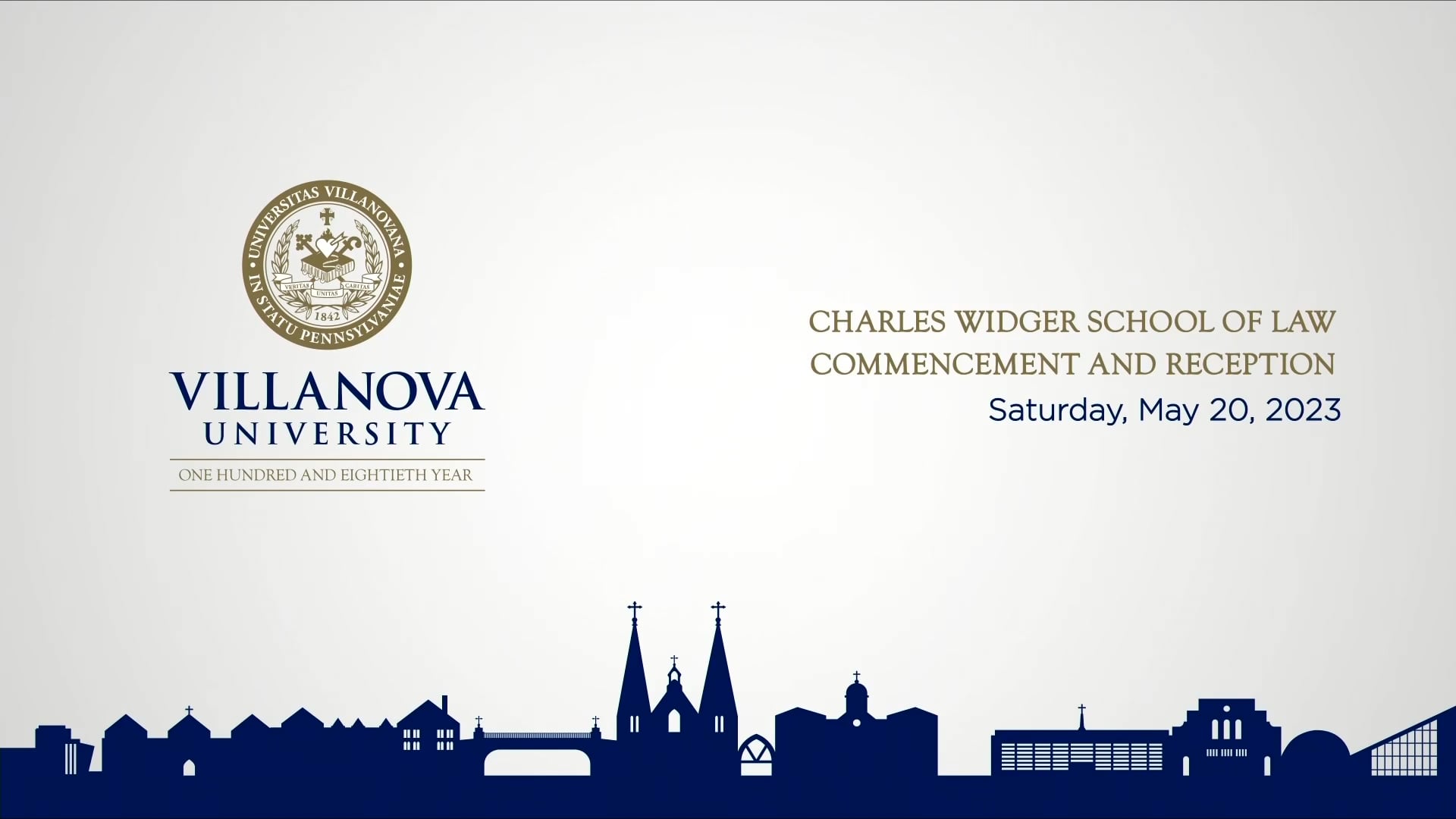 Villanova University Charles Widger School of Law Commencement Ceremony ...