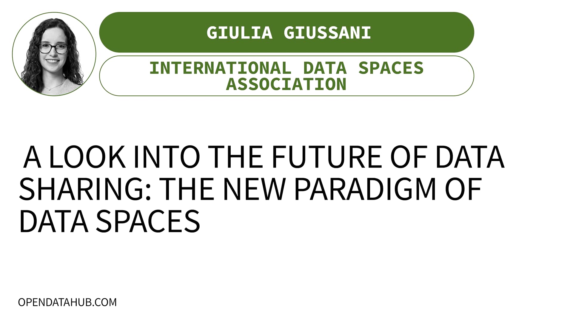 Open Data Hub Day 2023 - Giulia Giussani - A look into the future of ...